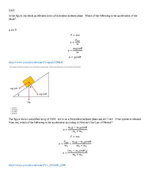 PHYS101 Formula Sheet for Module 1 - PHYS101 FORMULA SHEET for Module 1 ...