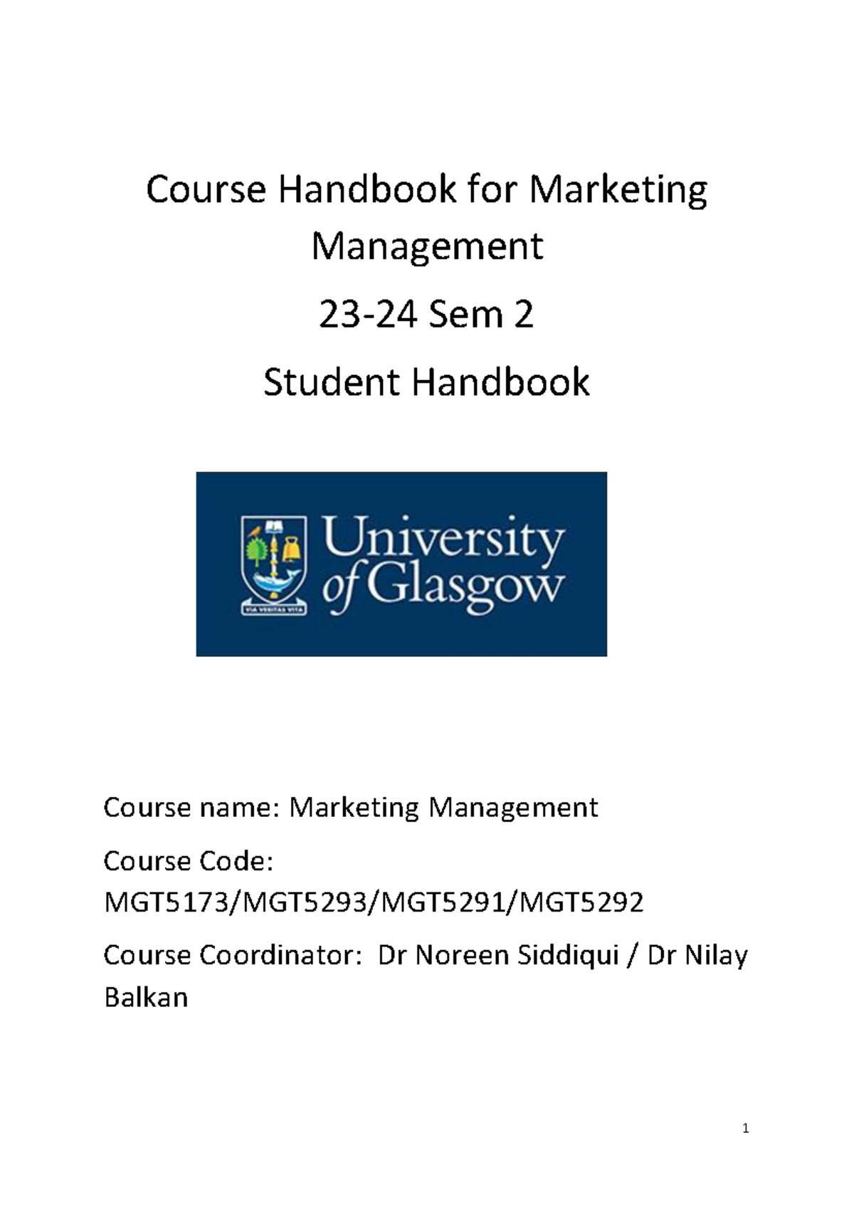 Course Handbook 23-24 - DATED - Course Handbook for Marketing ...