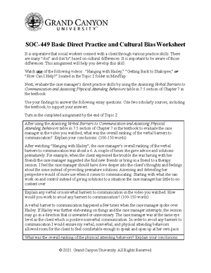 SOC 449 RS T1 Intake Form Analysis Worksheet - SOC-449 - GCU - Studocu