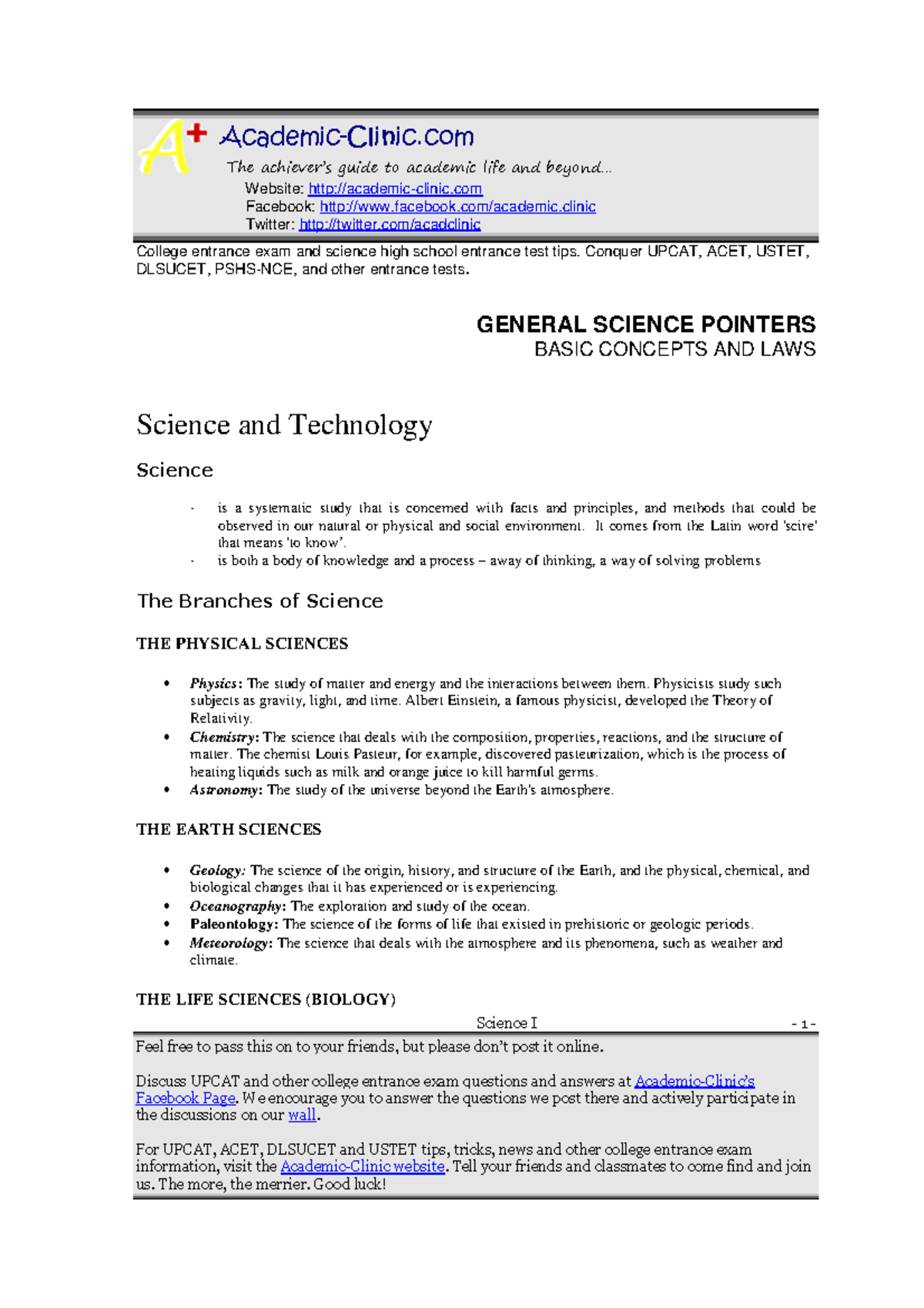 Gen science - I need this - - Studocu