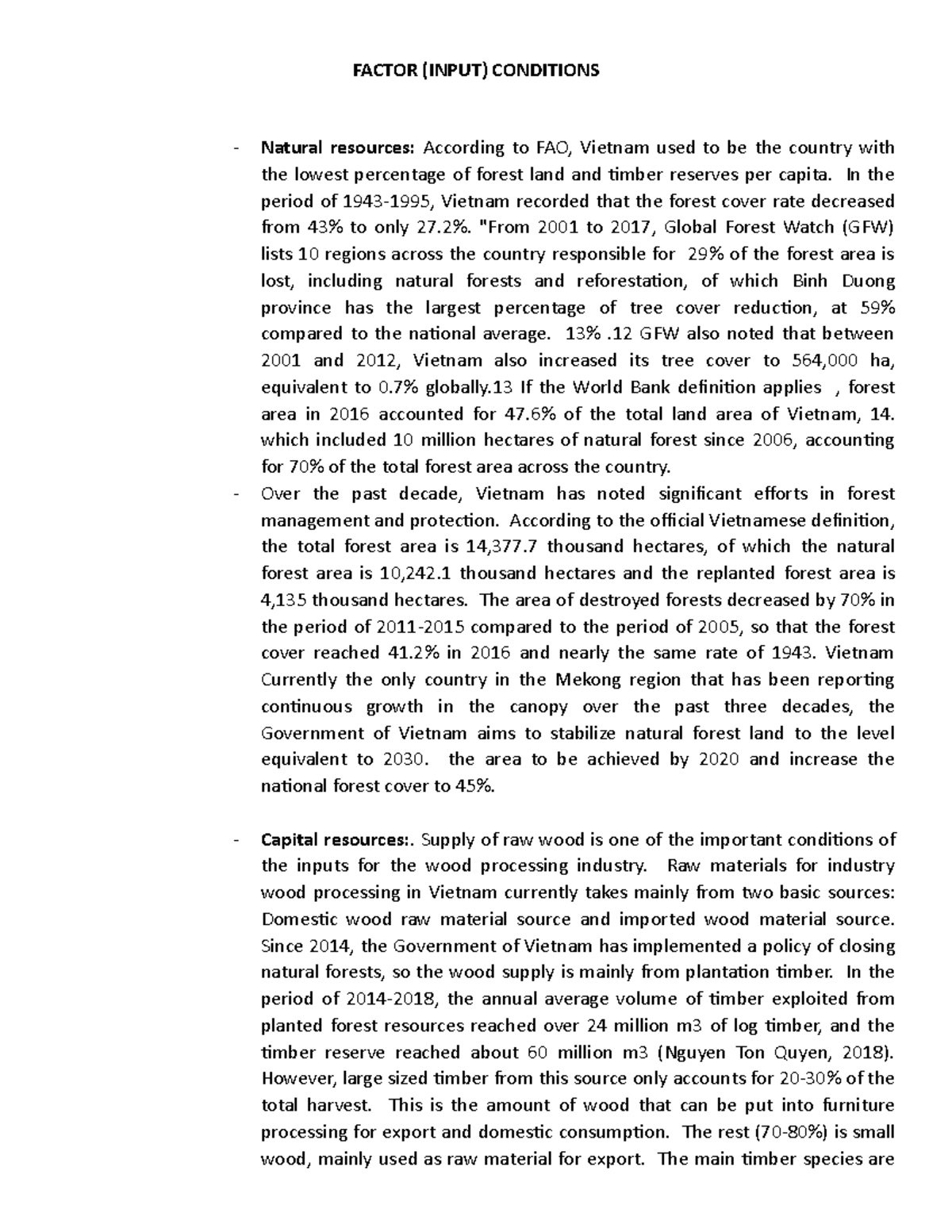 Mô hình kim cương - Factor ( Input) Conditions - FACTOR (INPUT ...