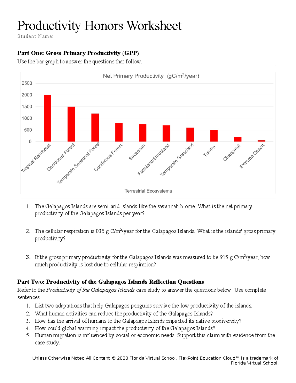 01 07 worksheet - its good for student - Productivity Honors Worksheet ...