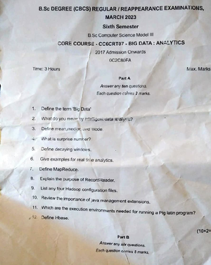 Module-1-Introduction to Big Data Platform - MODULE- Introduction to BigData Platform Contents ...