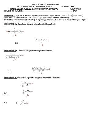 Formulario de Cálculo Diferencial e Integral - CECyT “Juan de Dios B ́atiz” Academia de Matem ...