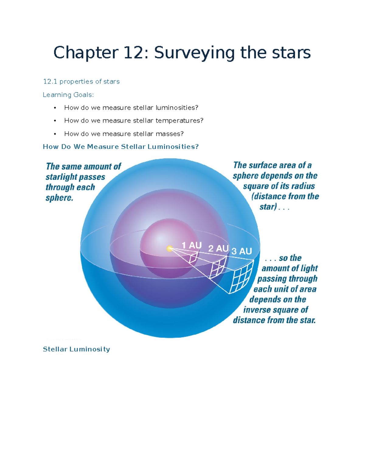 Astronomy 2-29 and 3-4 - Notes with class PPT images - Chapter 12 ...