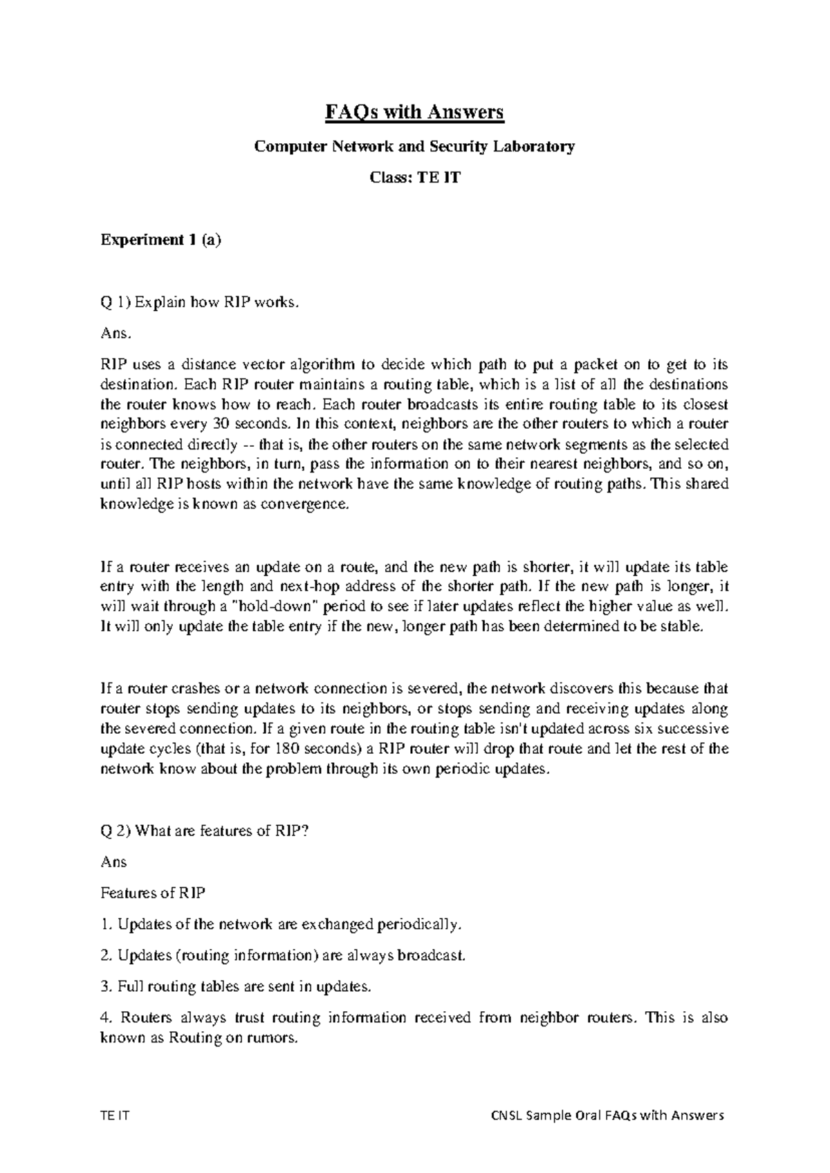 Sample Oral Questions with answers for CNS L Oral Preparation - FAQs ...