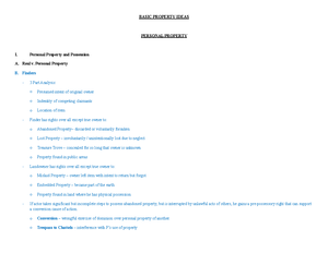 Estates and Future Interests Flowchart - Property Classification of ...