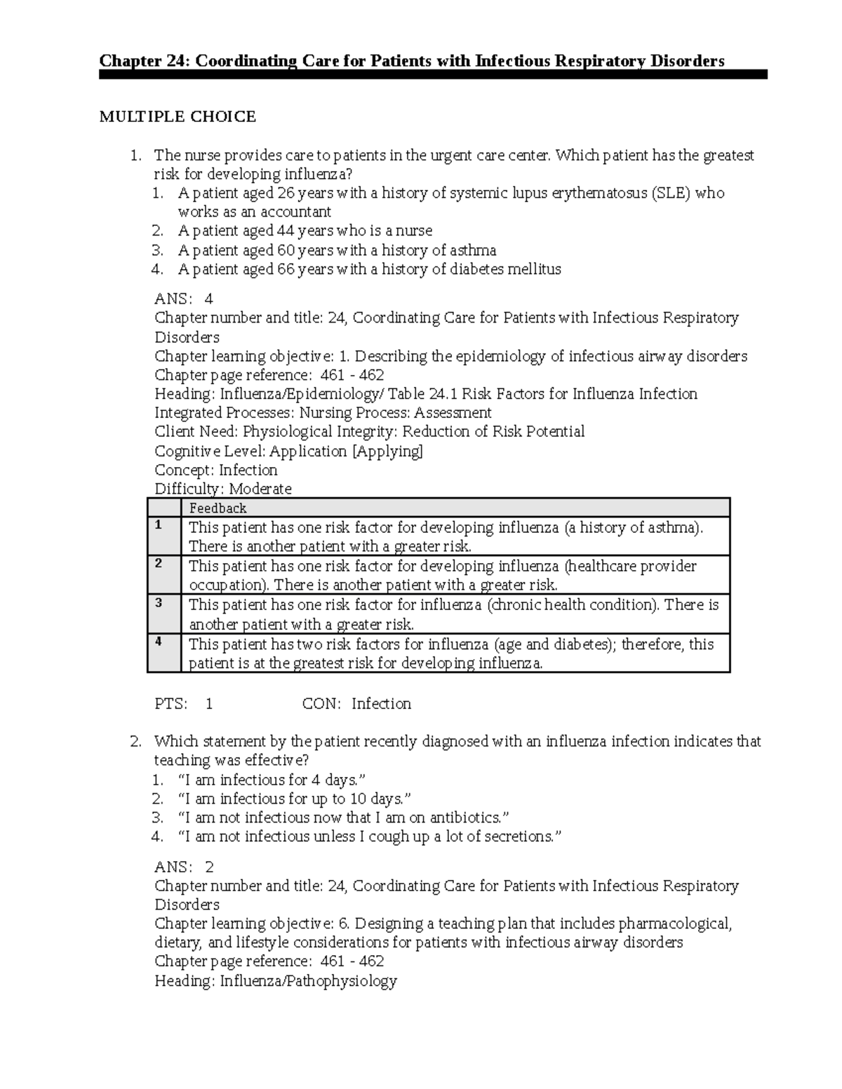 Ch24 Study Resource - Chapter 24: Coordinating Care for Patients with ...