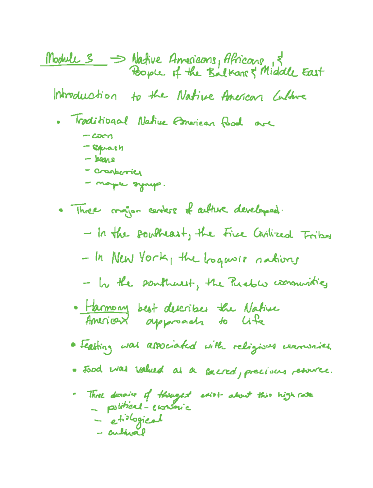 Module 3 - Prof. Don Stankus - Modules Native Americans Africans People ...