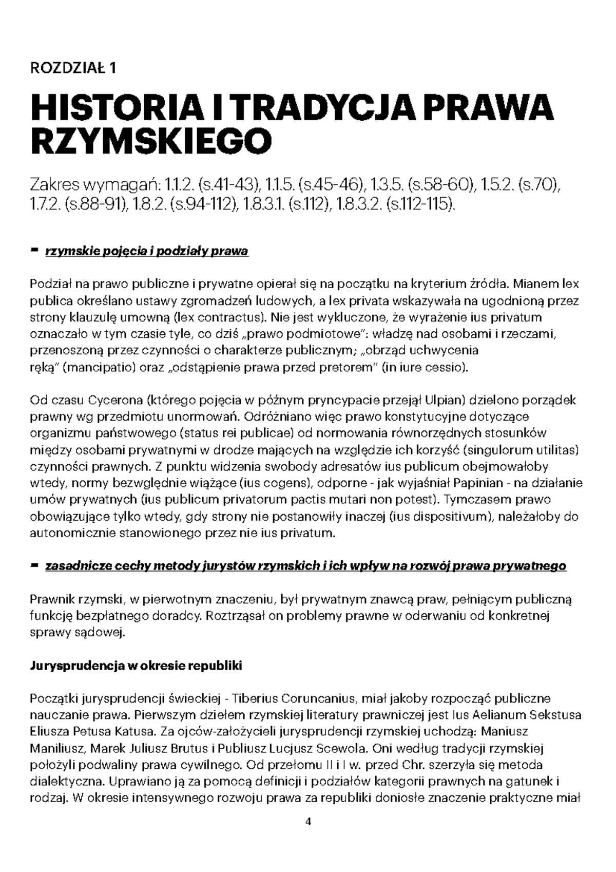 Skrypt prawo rzymskie - ROZDZIAŁ 1 HISTORIA I TRADYCJA PRAWA RZYMSKIEGO ...