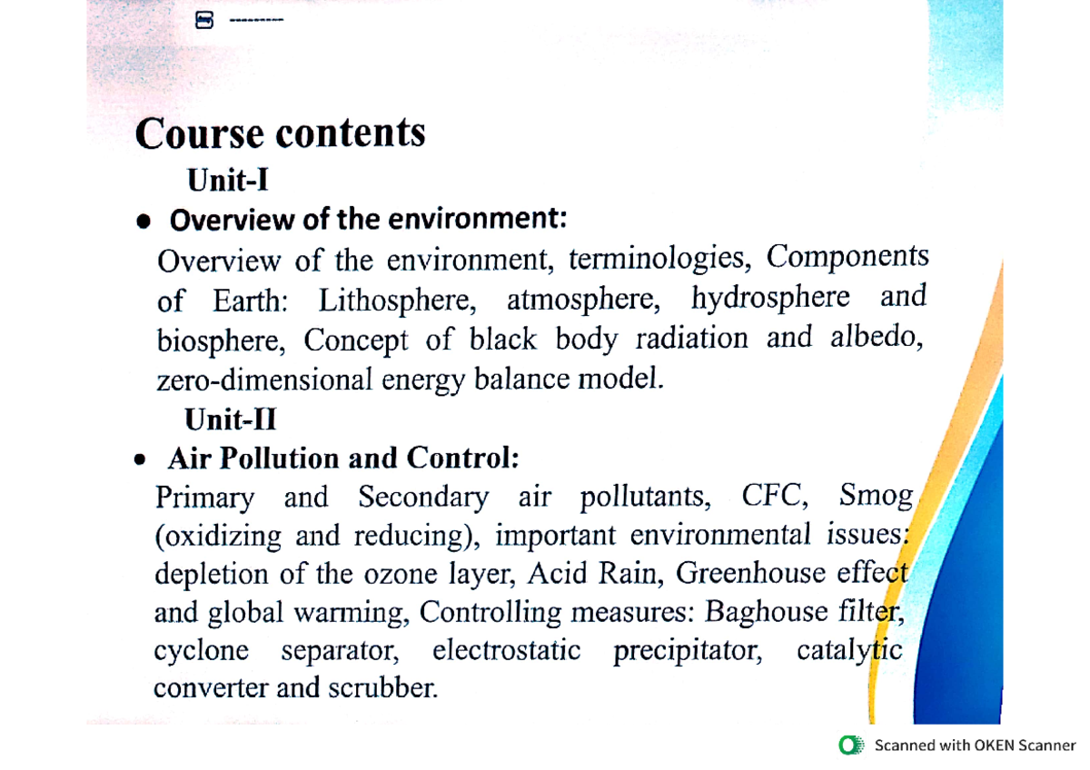 Evs 1 - hello - Environmental Science - Studocu