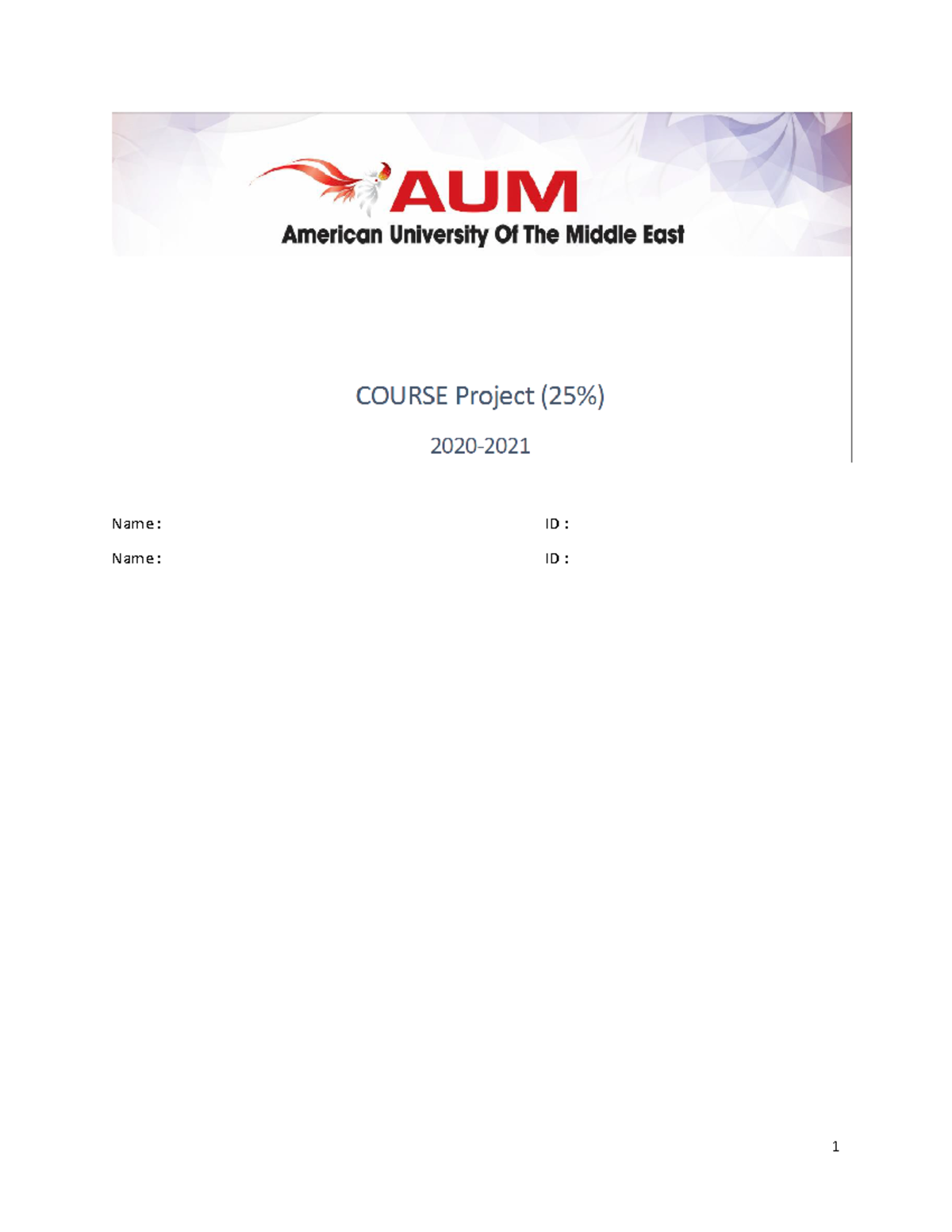 CE368 project - CHAPTER 7 SELECTION SELECTION PROCESS - Name : ID : Name : ID : table of content ...