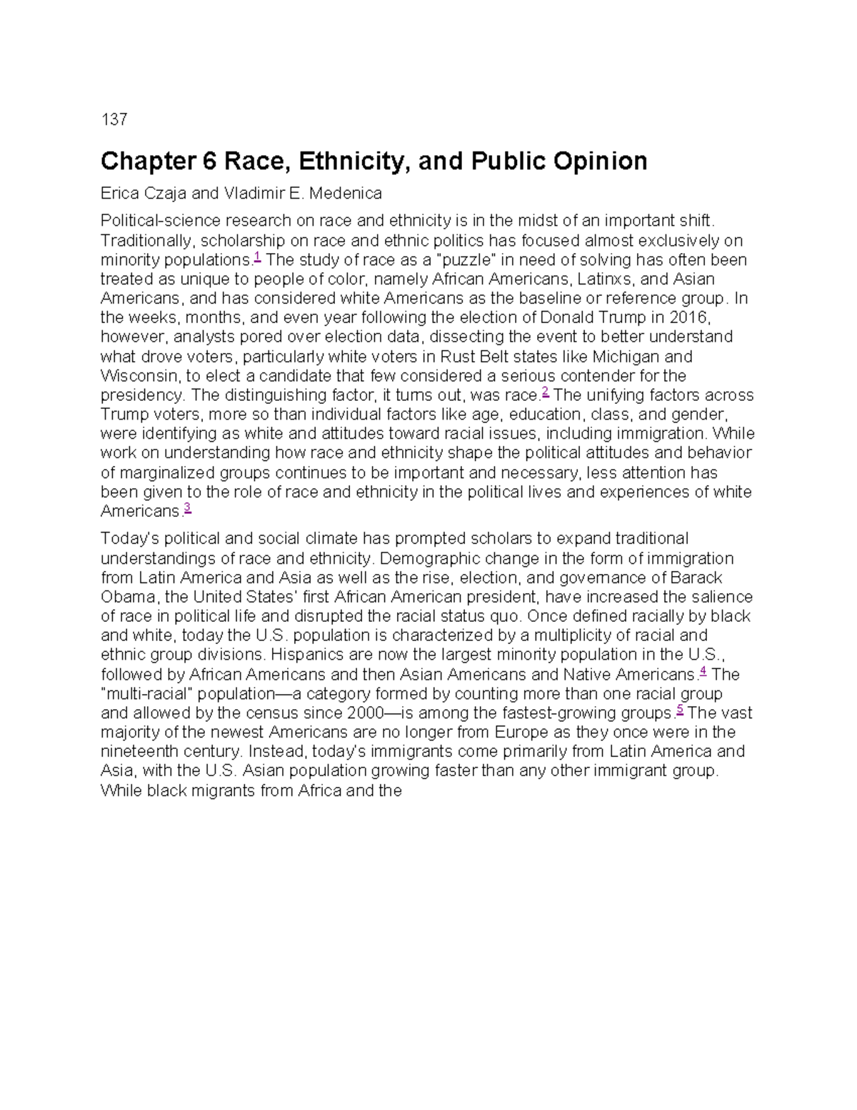 Berinsky Chapter 6 Race, Ethnicity, and Public Opinion - Chapter 6 Race ...