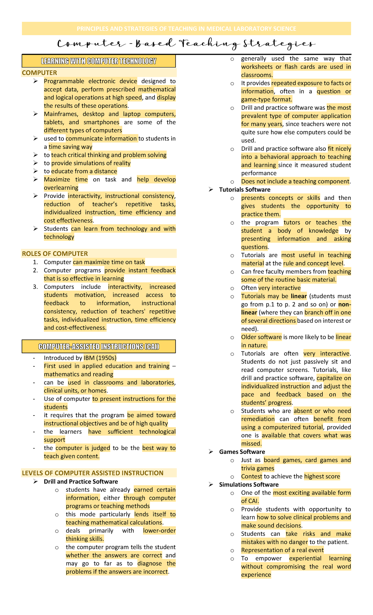 10. Computer-Based Teaching Strategies - PRINCIPLES AND STRATEGIES OF ...