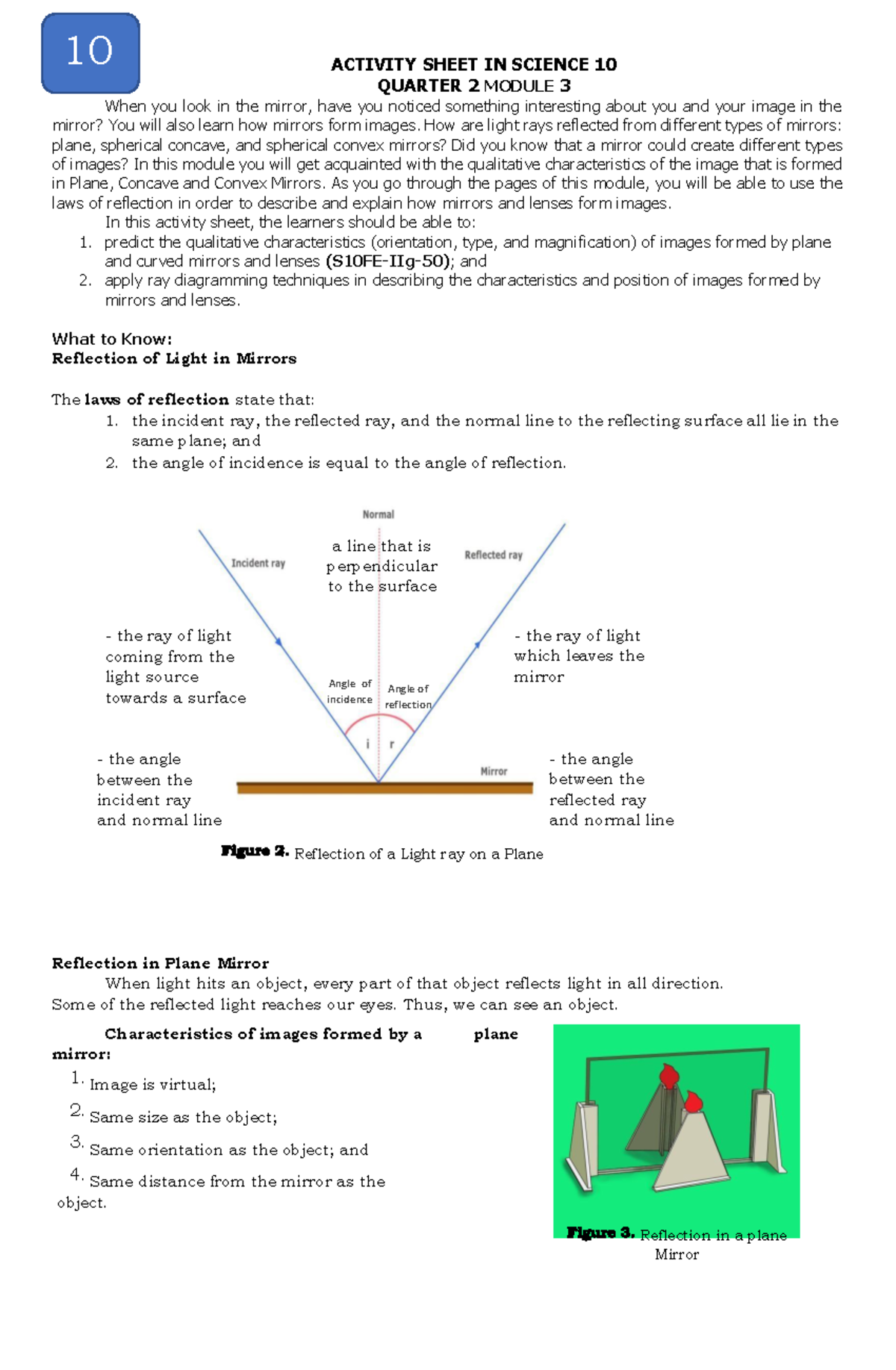 Science 10 Q2 Activity sheet 3 - ACTIVITY SHEET IN SCIENCE 10 QUARTER 2 ...