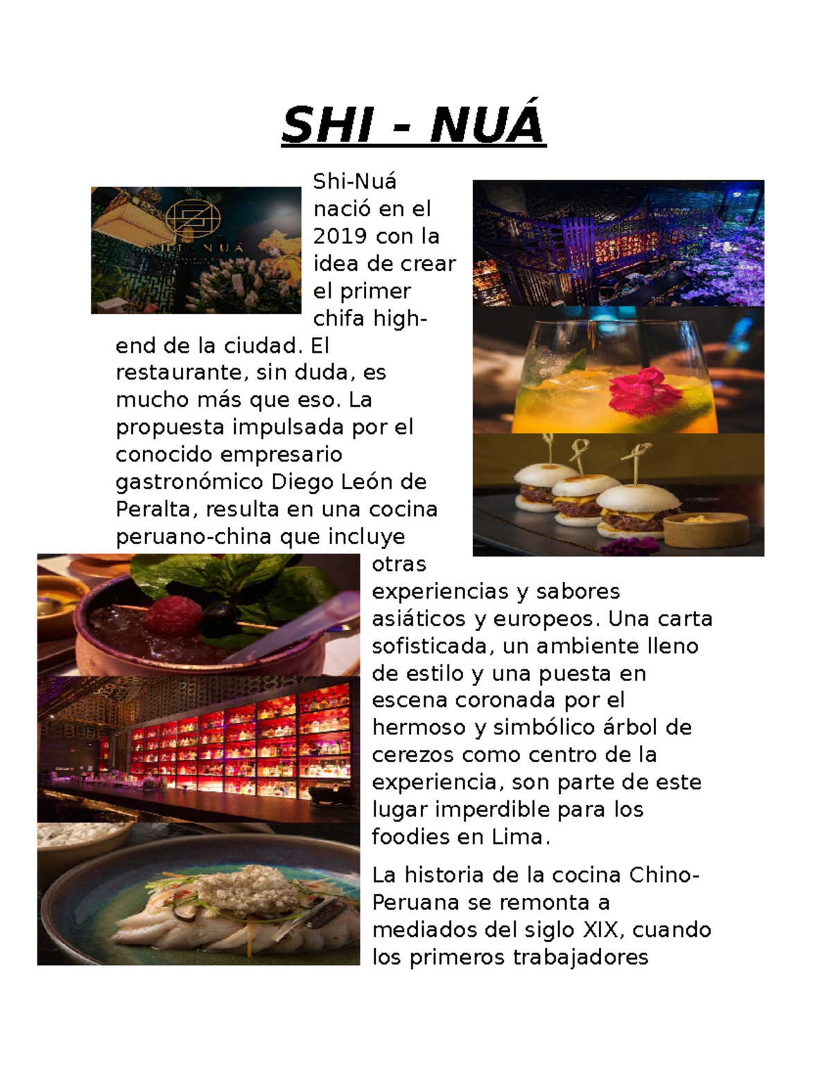 Chifa shi-nuá - Acerca de uno de los chidas más importantes del Perú ...