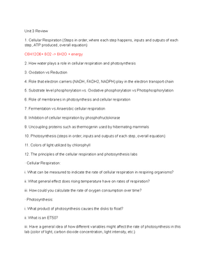 AP BIO Unit 4 Exam - mreinfo - Topics on Unit 4 Exam 3 phases of cell ...