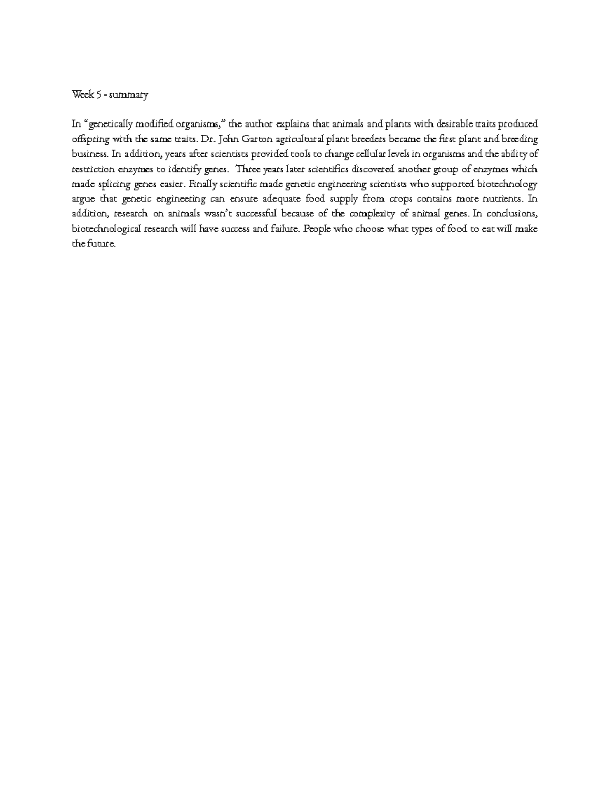 1107 Week 5 Answer Key And Homework Week 5 Summary In