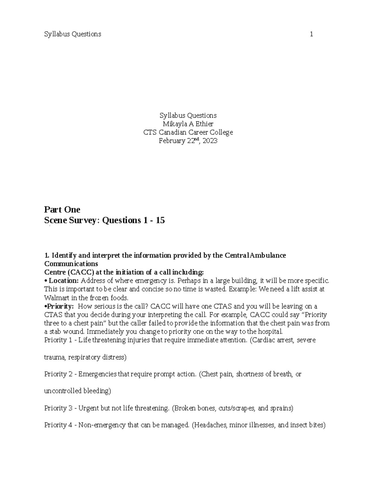 PCT Syllabus Assignment - Syllabus Questions Mikayla A Ethier CTS ...