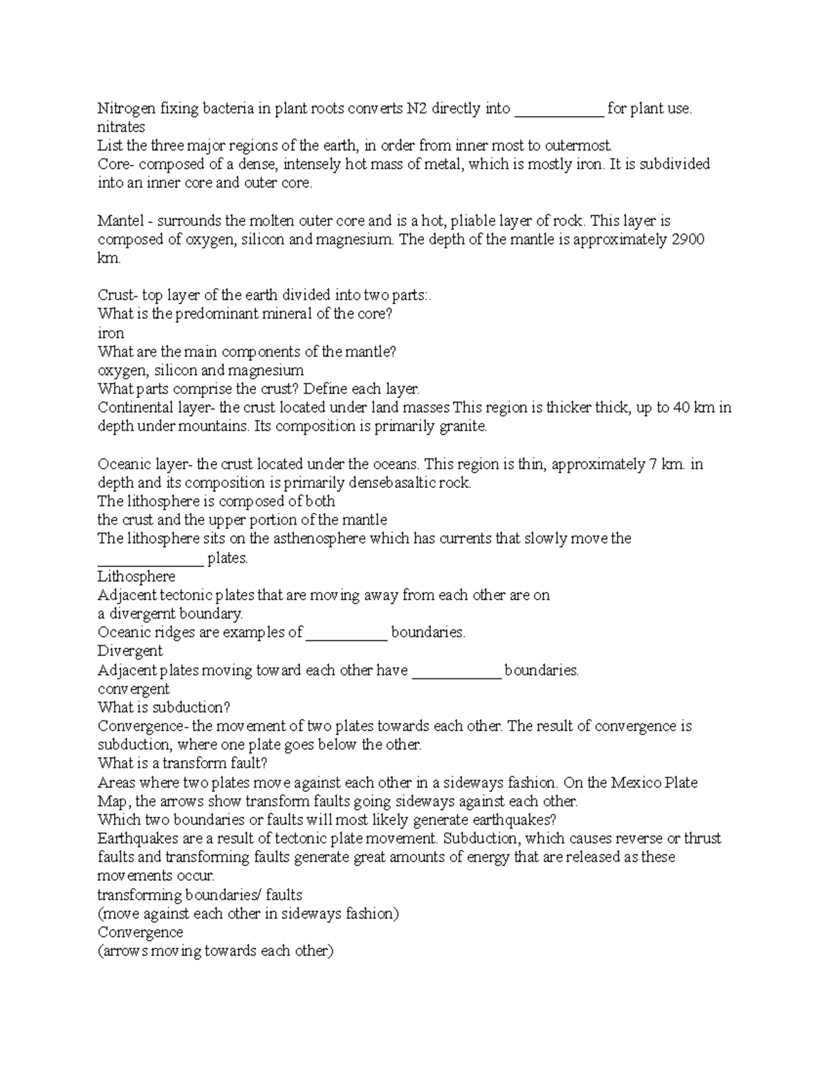 EVR 1001 - EVR 1001 - Nitrogen fixing bacteria in plant roots converts ...