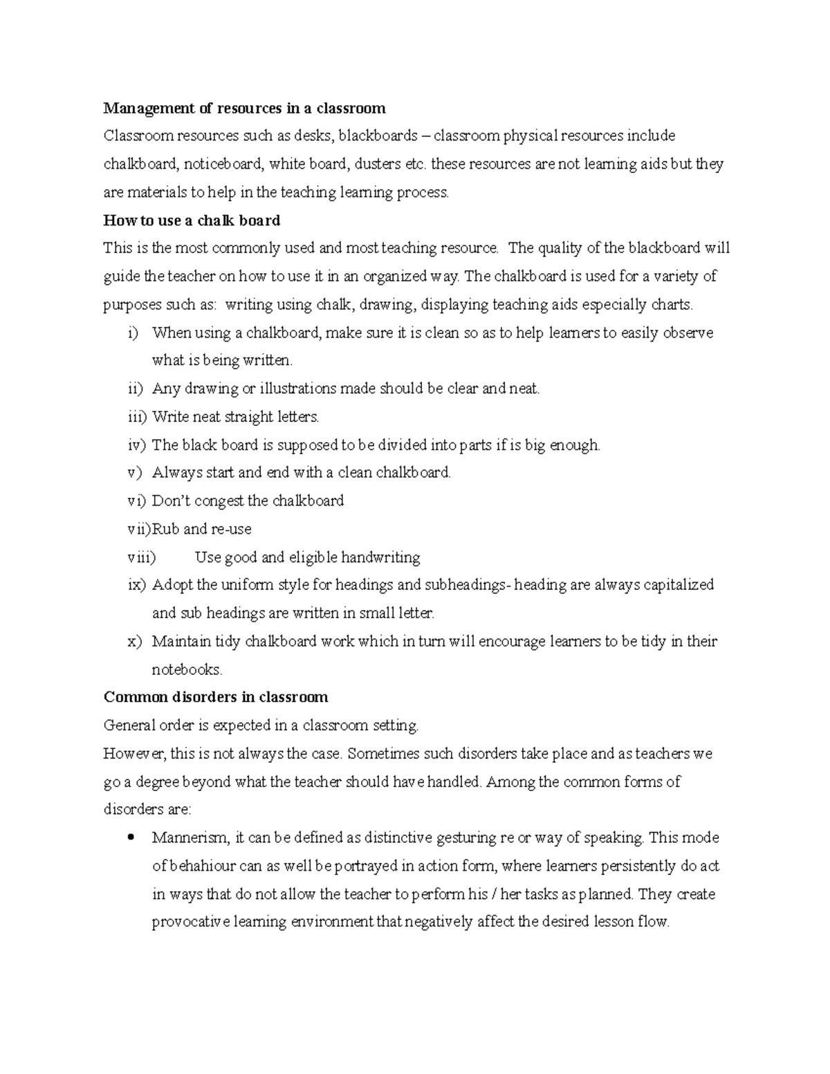 8 lect Management of resourses in classroom - Management of resources ...