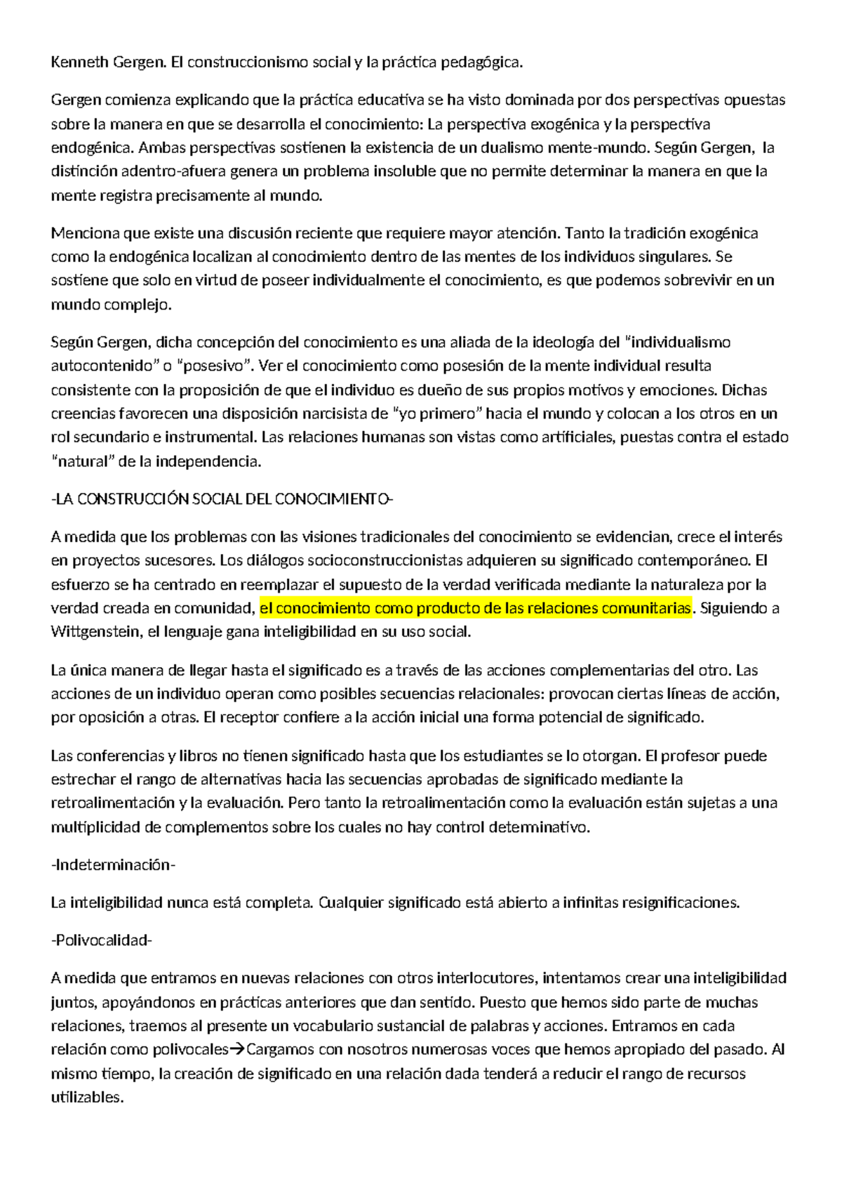 Kenneth Gergen- el contruccionismo social y la practica pedagogica ...
