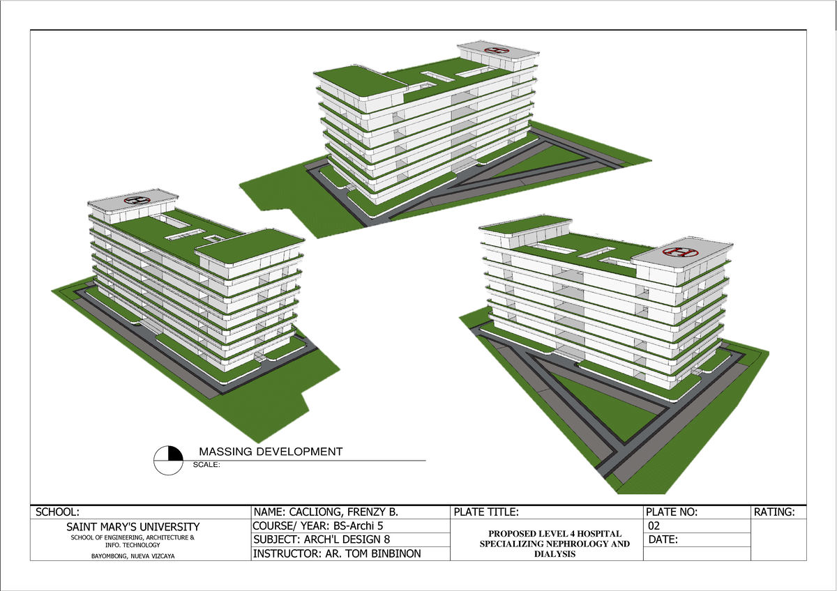 Massing- Cacliong - Architecture - MASSING DEVELOPMENT SCALE: SCHOOL ...