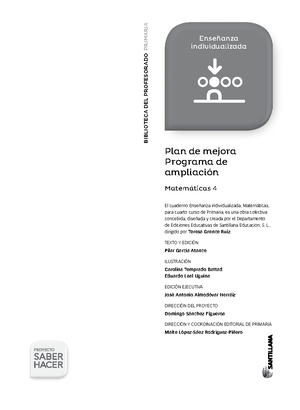 Control y evaluacion santillana matematicas 2 primaria - Primaria Control y evaluación ...
