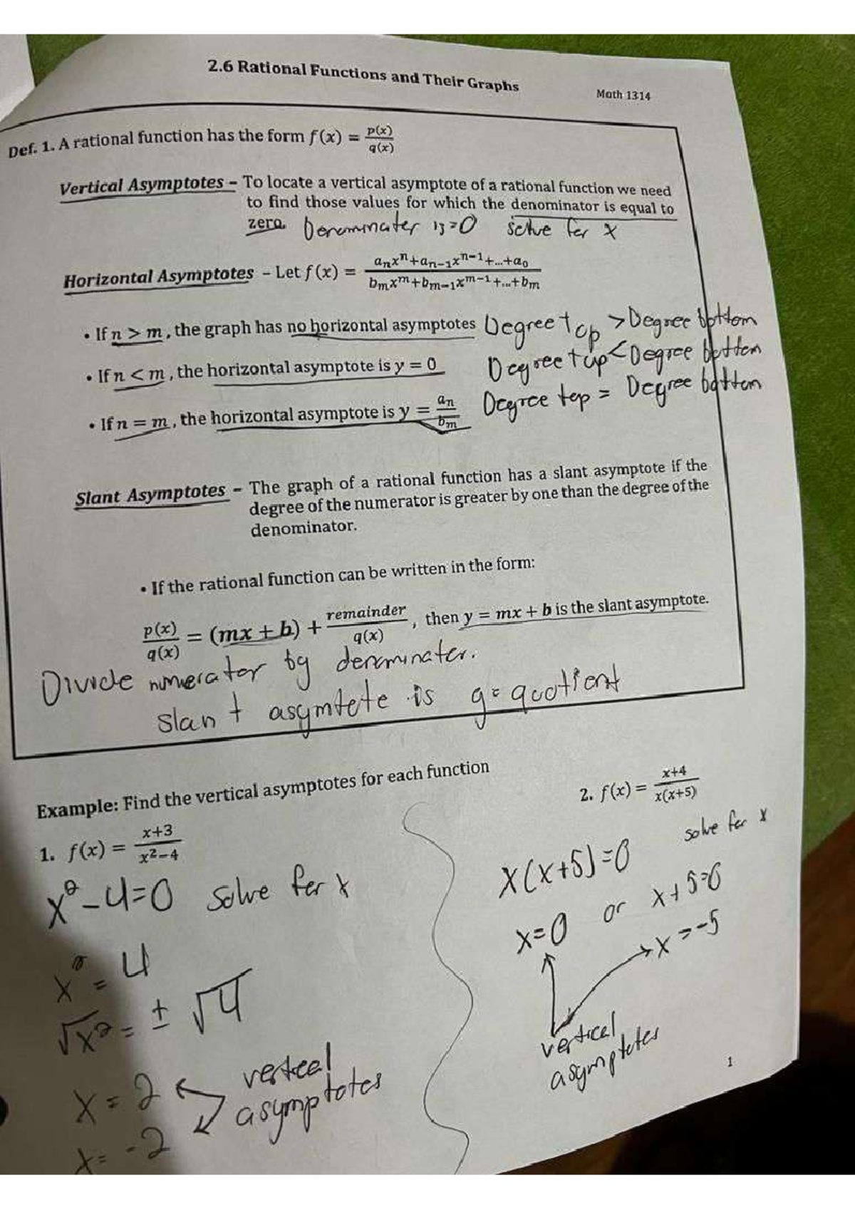 Solve mathematic problems - MATH 1314 - Studocu