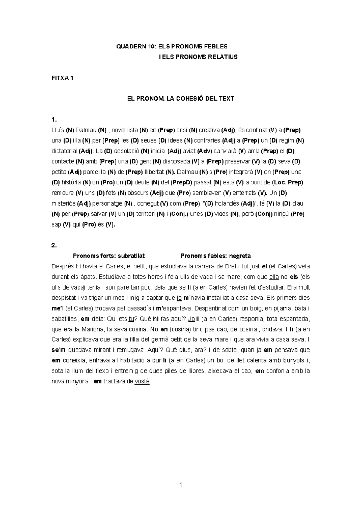 Pdf Sol Q10 - SOLUCIONARI LÈXIC CRUÏLLA - QUADERN 10: ELS PRONOMS FEBLES I ELS PRONOMS RELATIUS ...