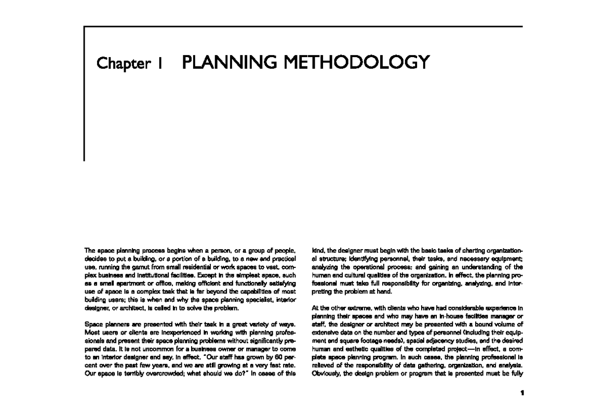 Basic Concepts in Space Planning - Building Technology 5 - Studocu