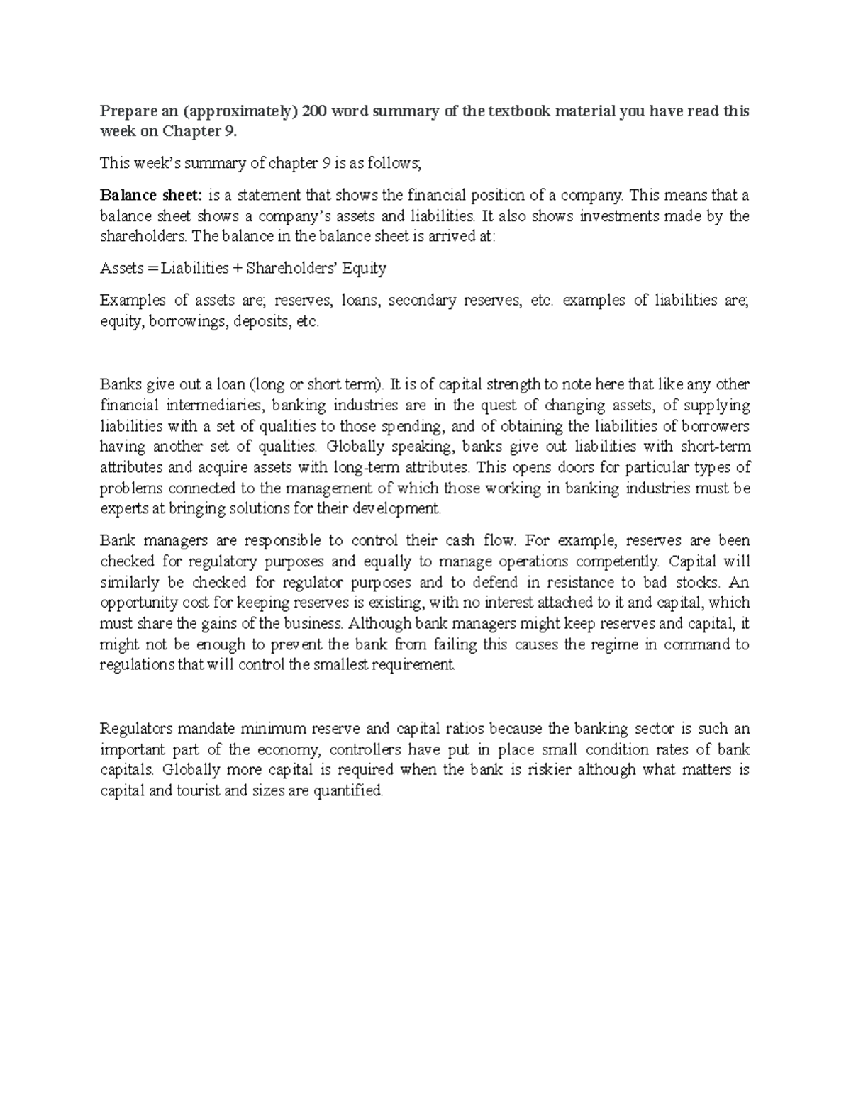 Learning Journal- Unit 4 - Prepare an (approximately) 200 word summary ...