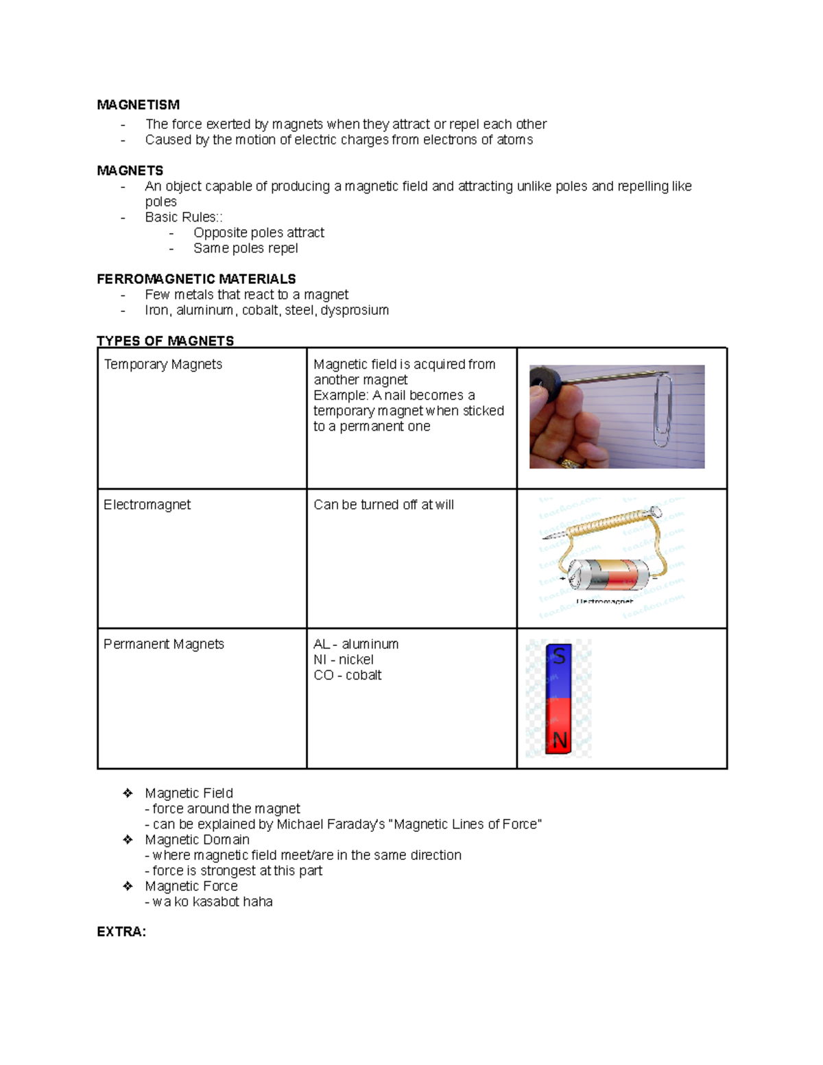 SCI10 Q2 - Science 1p - MAGNETISM The force exerted by magnets when ...
