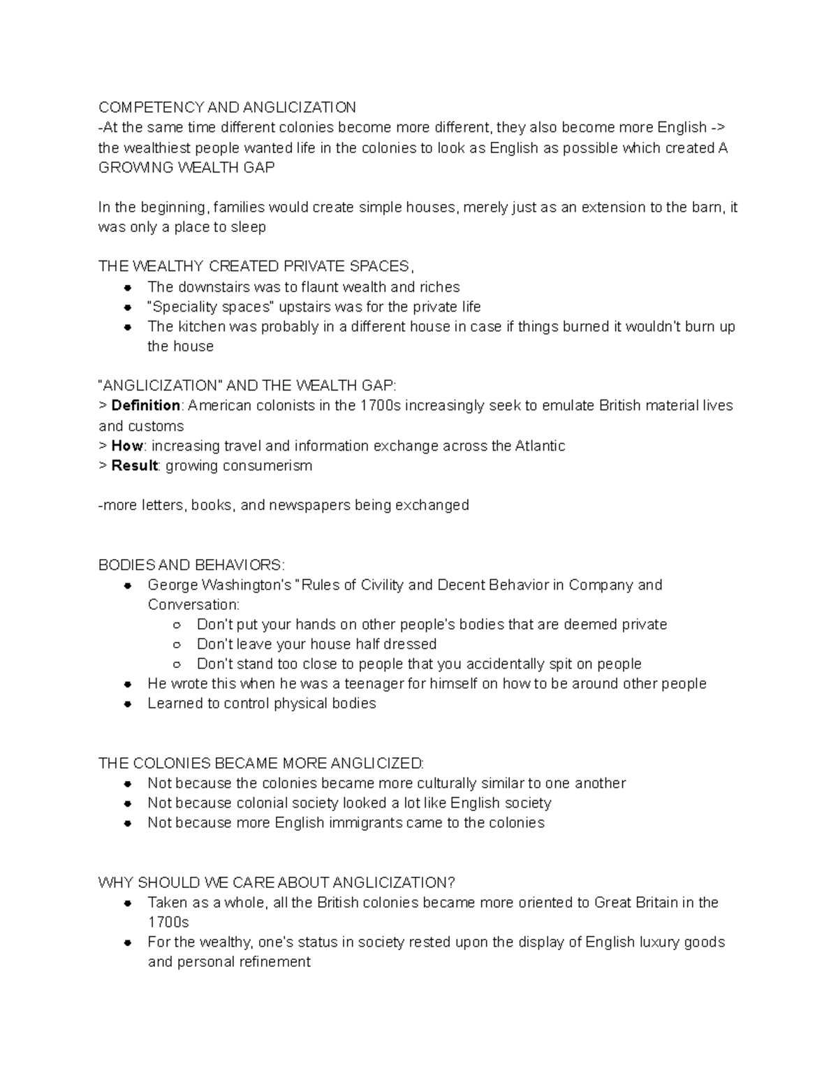 Mar. Notes - Professor: Carolyn Eastman - COMPETENCY AND ANGLICIZATION ...