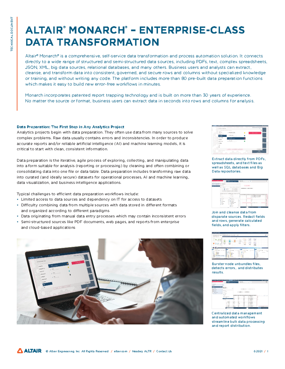 DA Technical Document Monarch Letter 062021 - © Altair Engineering, Inc. All Rights Reserved ...