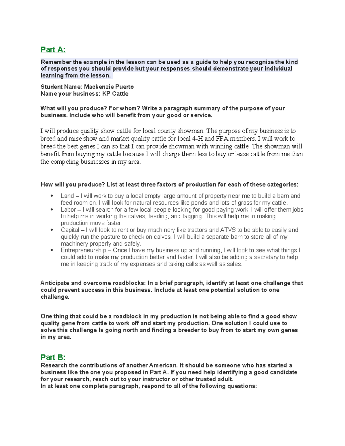 2 - 2.02 Econ flvs - Part A: Remember the example in the lesson can be ...