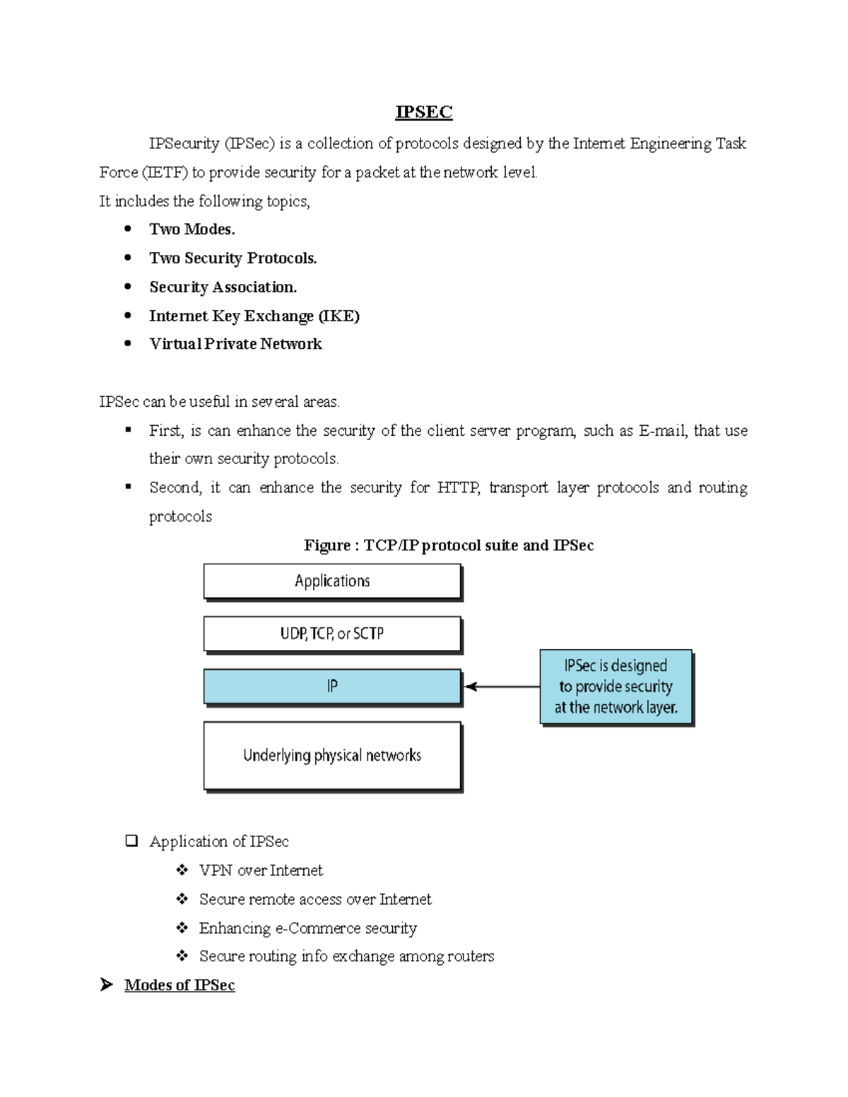 IPSec - ip security - IPSEC IPSecurity (IPSec) is a collection of protocols designed by the ...