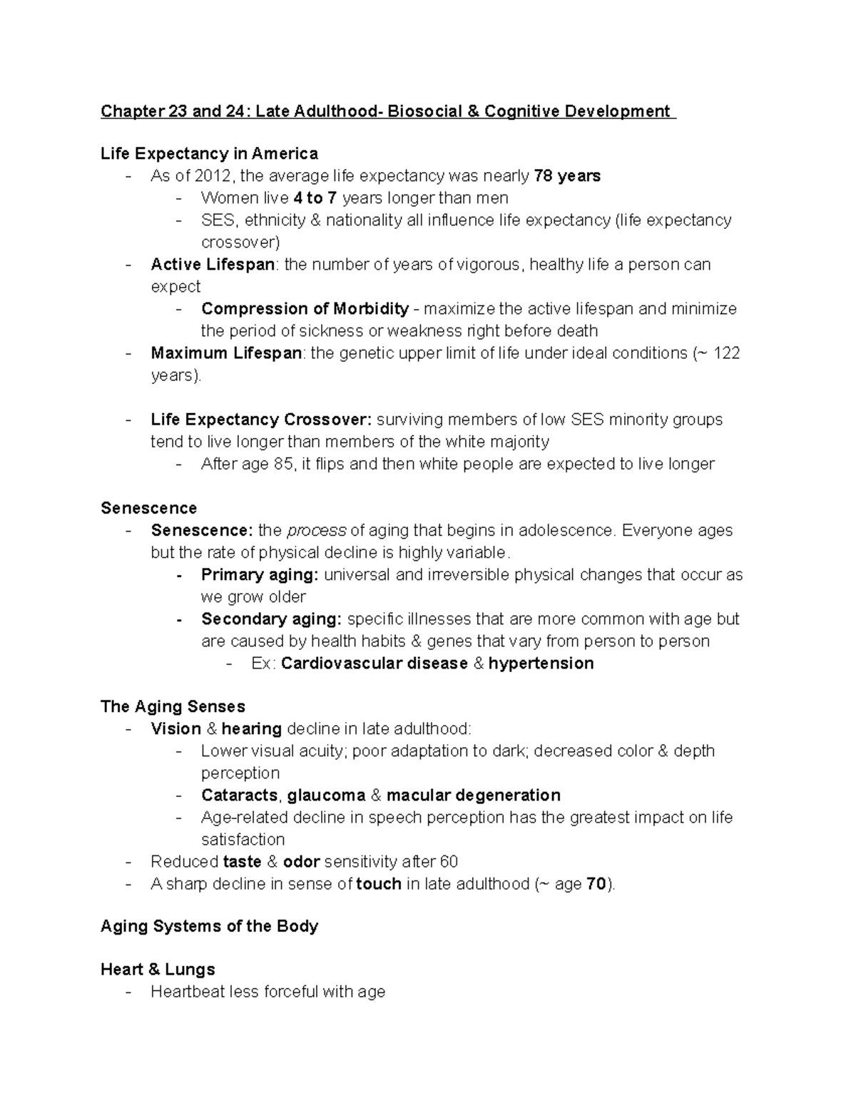 Psych Chp. 23 and 24 - Lecture notes 23 and 24 - Chapter 23 and 24 ...