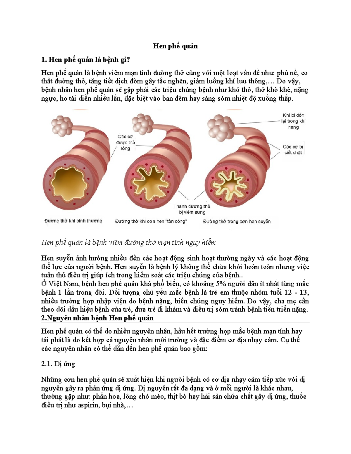 Hen phế quản - 12dádasdsa - Hen phế quản 1. Hen phế quản là bệnh gì ...