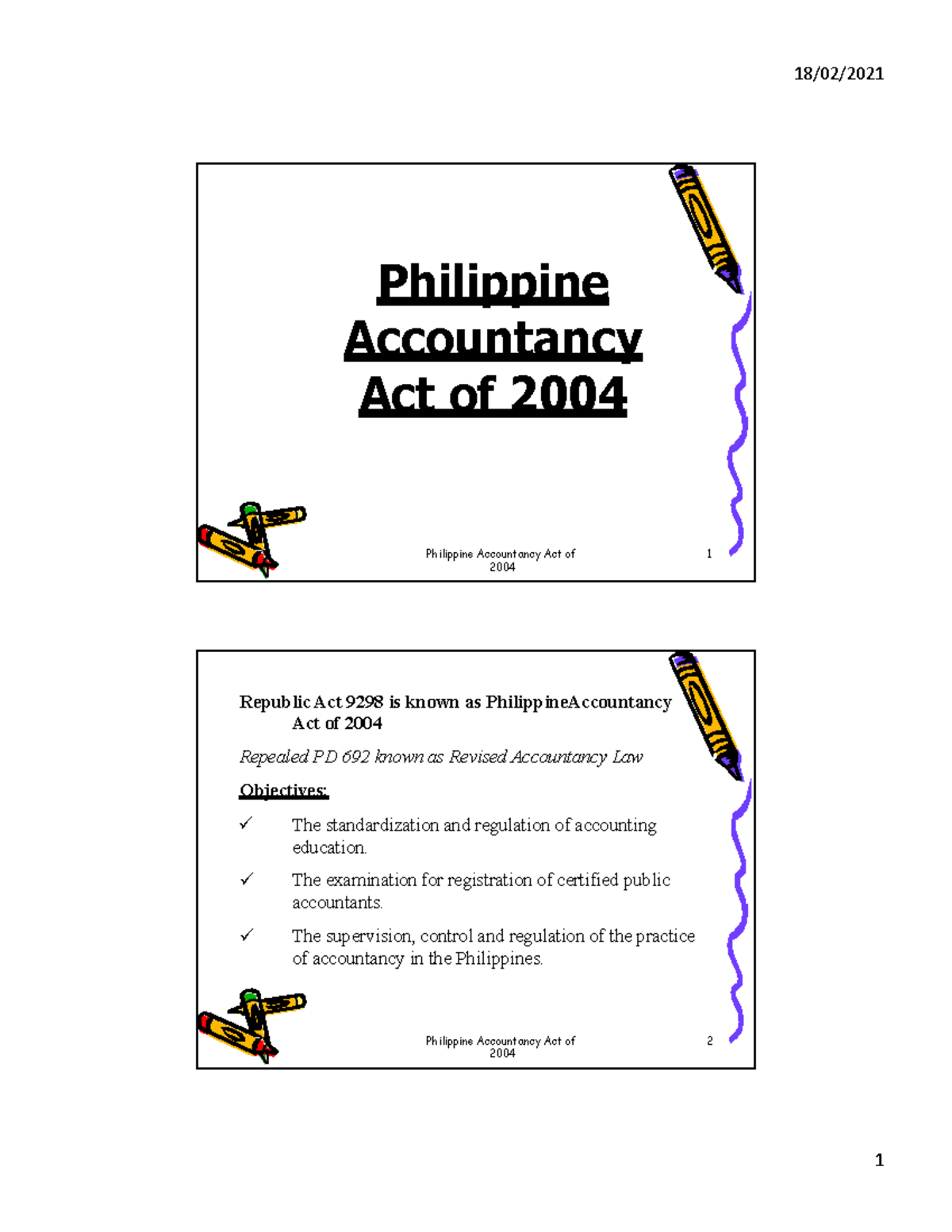 Ra 9298 - philippine accountancy law - Philippine Accountancy Act of ...