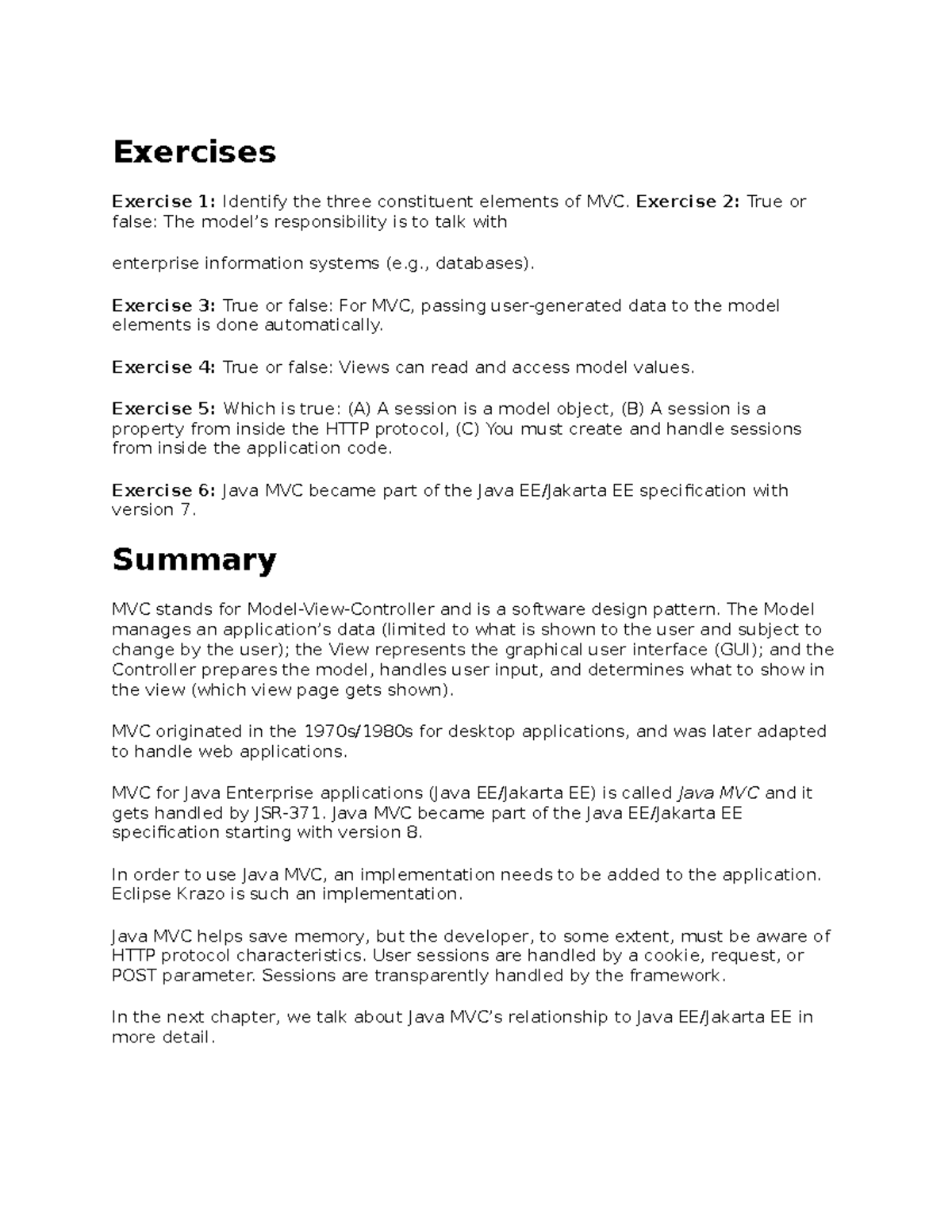 Practical 1 - Exercises Exercise 1: Identify the three constituent ...