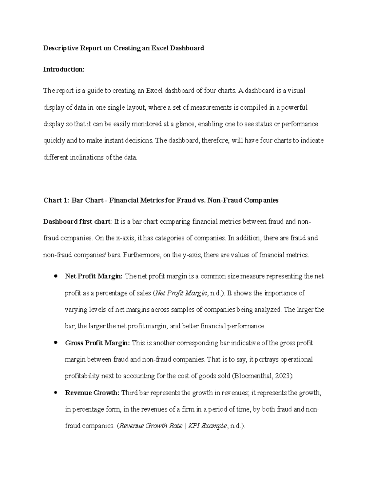 Descriptive Report - Final Assignment - Descriptive Report on Creating ...