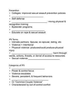CJ 1 - Victimology Lecture notes, chapter 3 and 4 - 1. Dynamic Causal ...