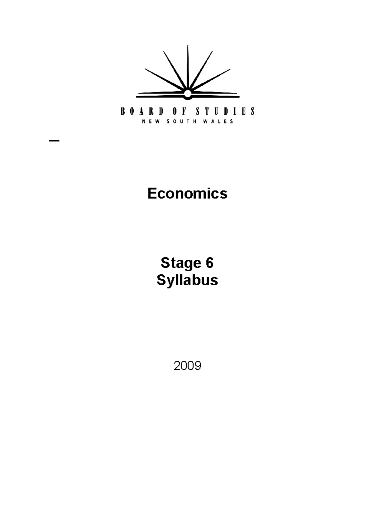 Economics Syllabus - efefefef - Economics Stage 6 Syllabus Original ...