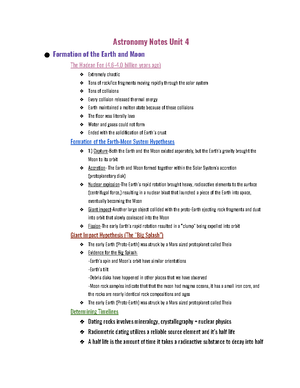 Astronomy Notes Unit 7 - ) We are looking in the wrong direction If you ...