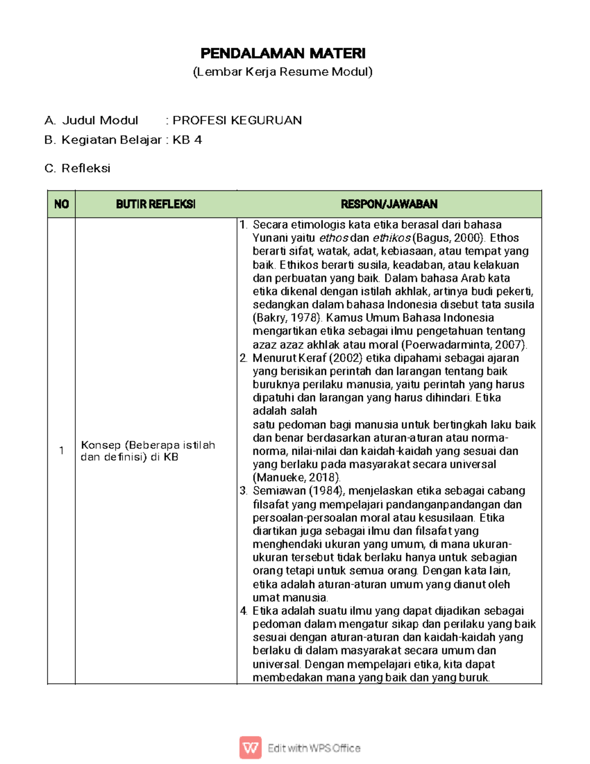 KB 4 Modul 5 - dan untuk menggunakannya perlu waktu - PENDALAMAN MATERI (Lembar Kerja Resume ...
