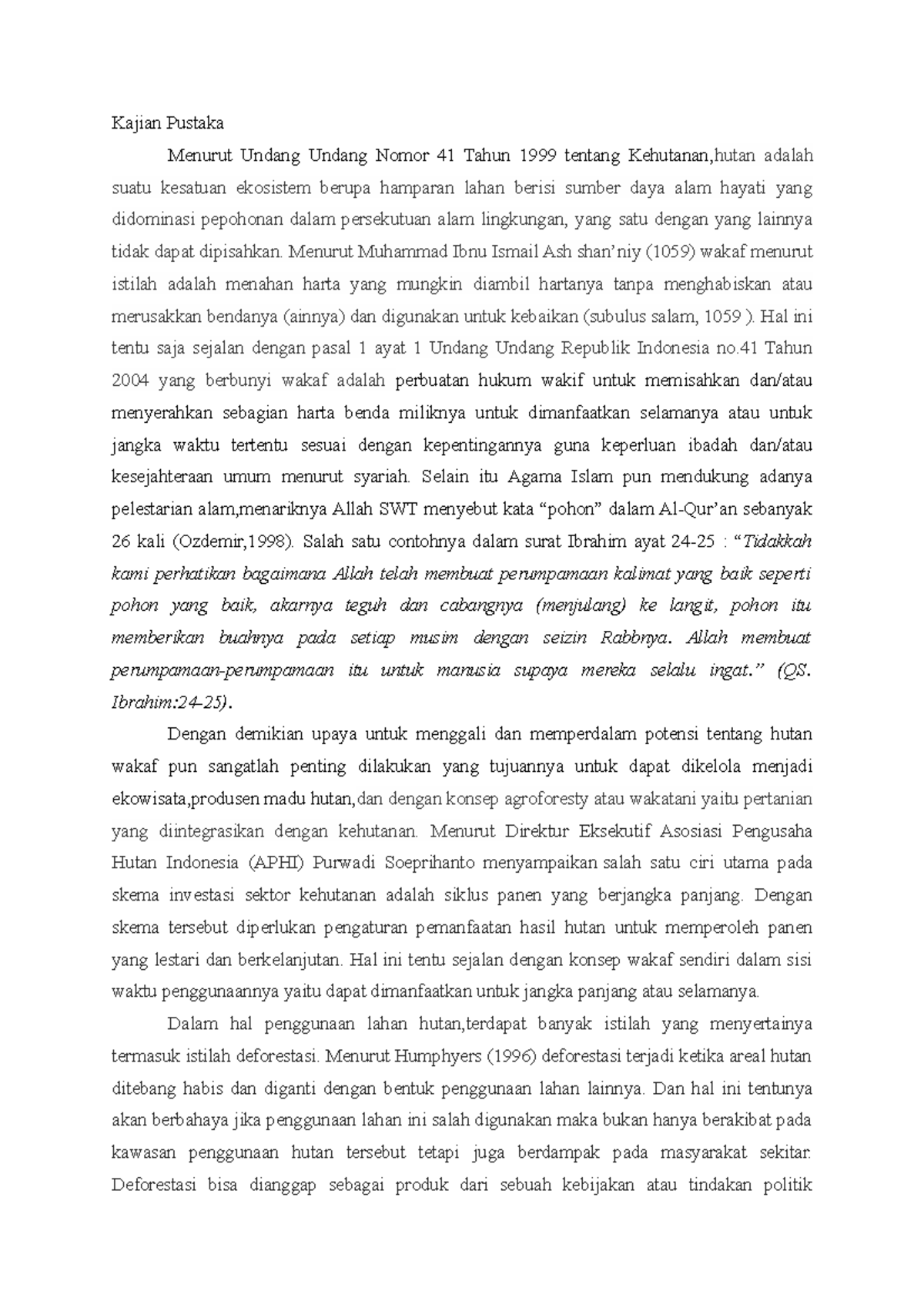 Contoh Kajian Pustaka untuk LKTIN Medan - Kajian Pustaka Menurut Undang ...