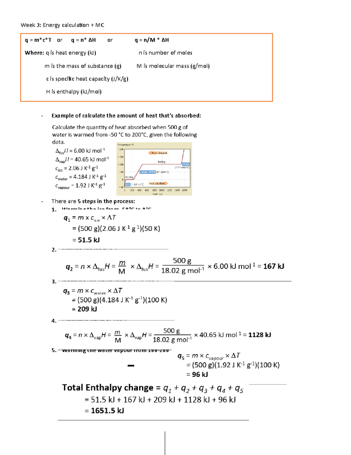 Calculations - cal - Week 3: Energy calculation + MC Example of ...