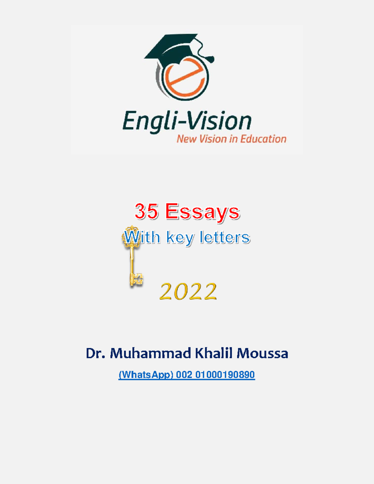35 essays with key letters sec - Dr. Muhammad Khalil Moussa (WhatsApp ...