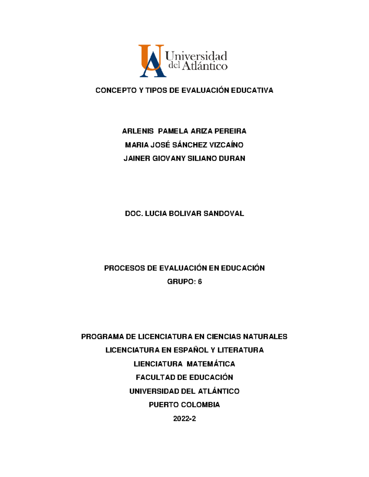 Concepto Y Tipos De Evaluacion Educativa Pdf Concepto Y Tipos De 1799